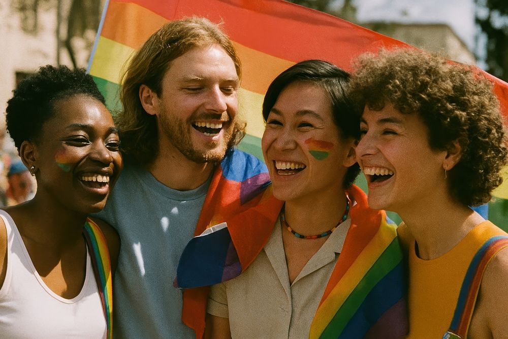 Joyful diverse LGBTQ celebration | Free Photo - rawpixel