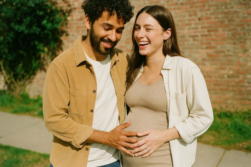 Happy couple expecting baby. | Free Photo - rawpixel