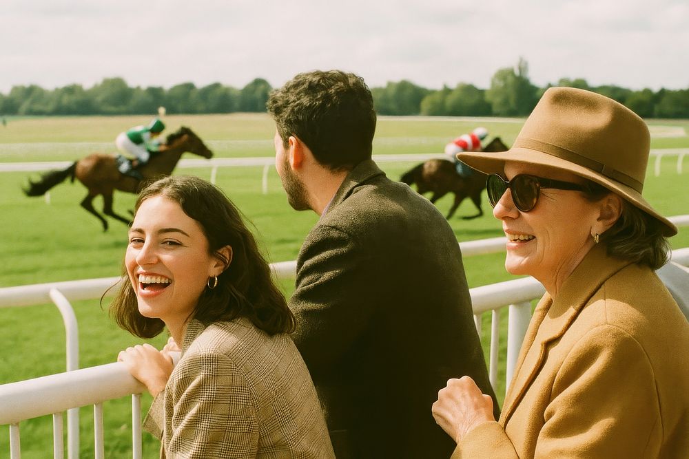 Exciting horse race spectators cheering | Free Photo - rawpixel