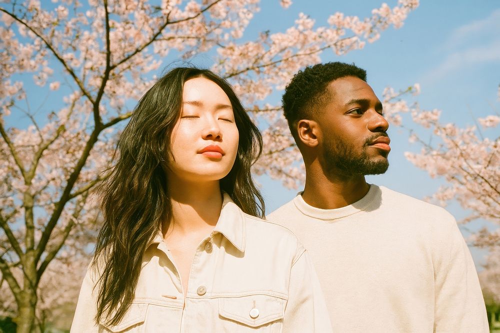 Springtime serenity under blossoms | Free Photo - rawpixel