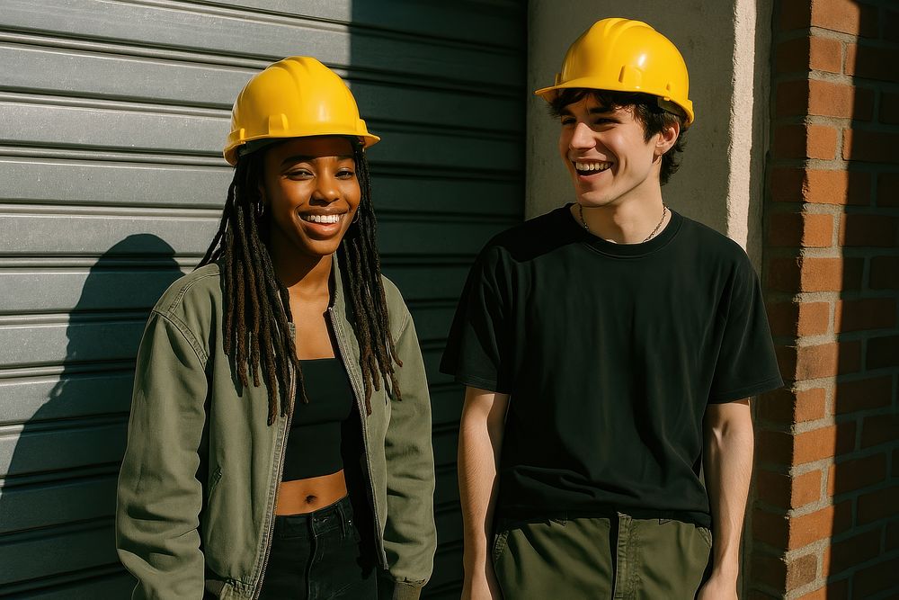 Diverse construction workers smiling | Free Photo - rawpixel