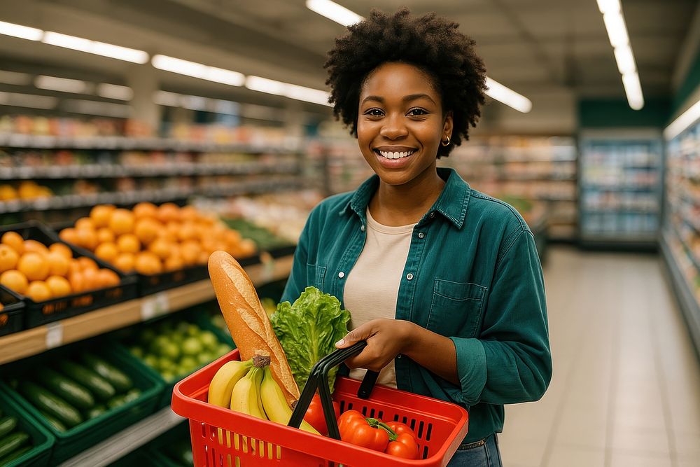 Happy grocery shopping experience. | Free Photo - rawpixel