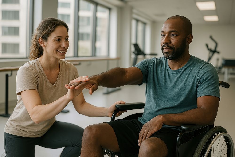 Inclusive fitness therapy session. | Free Photo - rawpixel