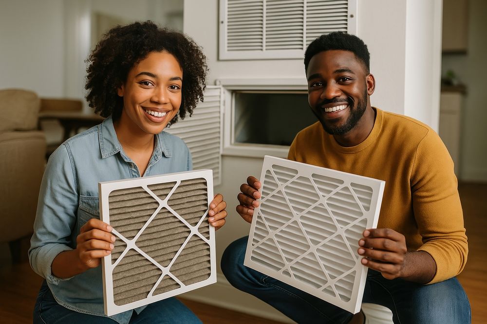 Happy couple changing filters. | Free Photo - rawpixel