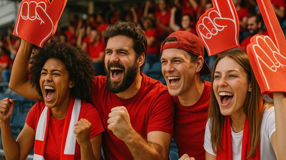 Excited fans celebrating victory | Free Photo - rawpixel