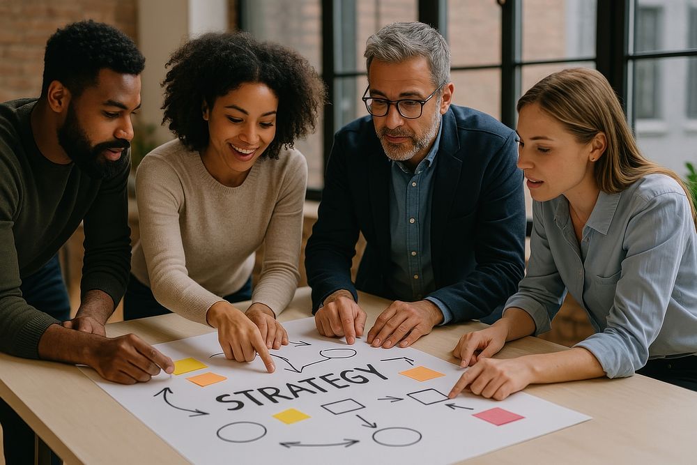 Collaborative team strategy planning. | Free Photo - rawpixel