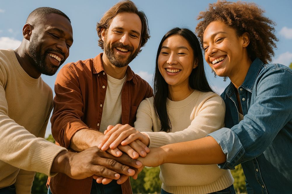 Diverse group unity outdoors | Free Photo - rawpixel