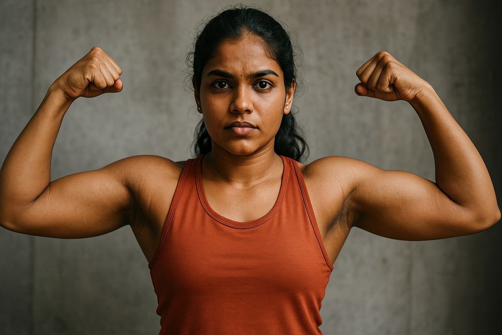 Strong confident woman posing. | Free Photo - rawpixel