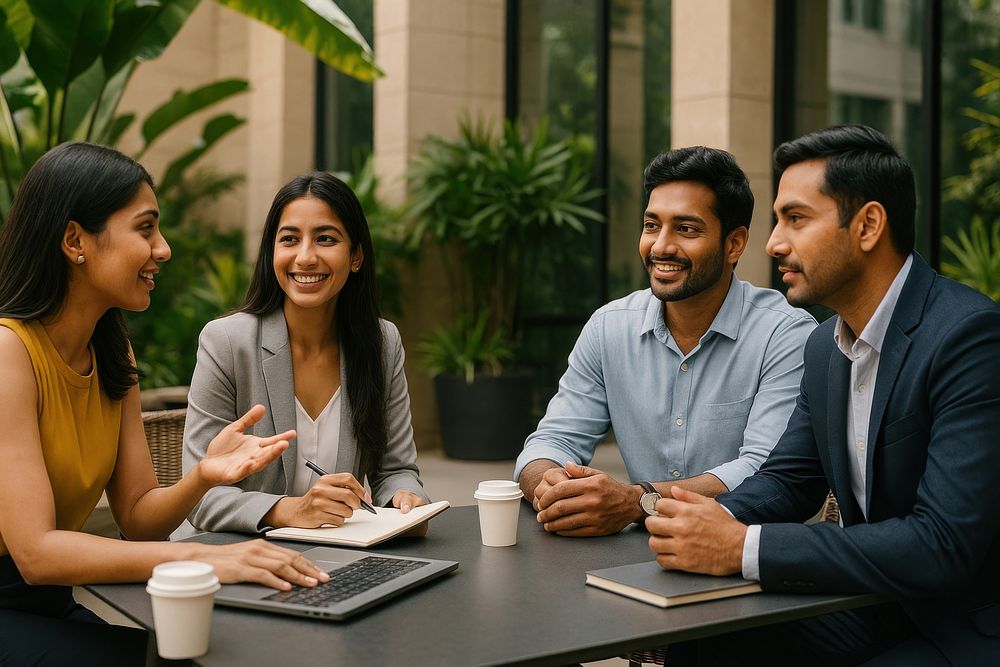 Professional team outdoor meeting | Free Photo - rawpixel