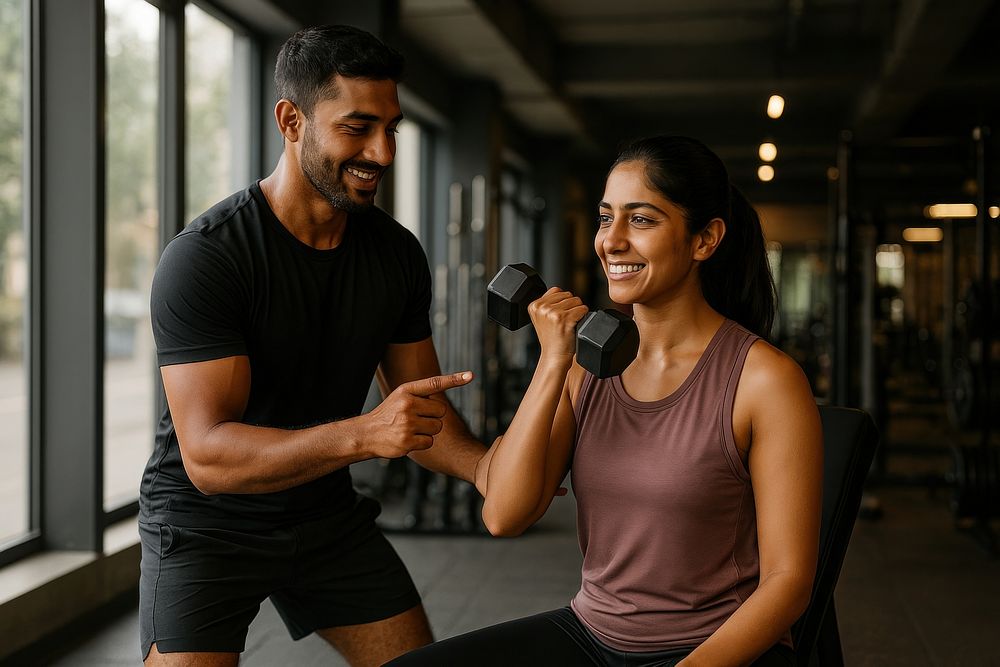 Personal training strength happiness fitness | Free Photo - rawpixel