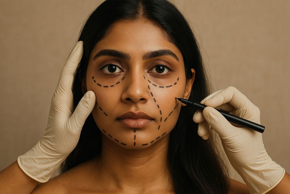 Cosmetic surgery planning face | Free Photo - rawpixel