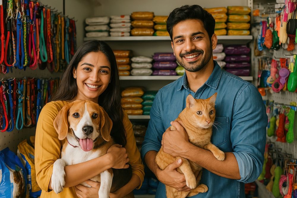 Happy pet owners with animals | Free Photo - rawpixel