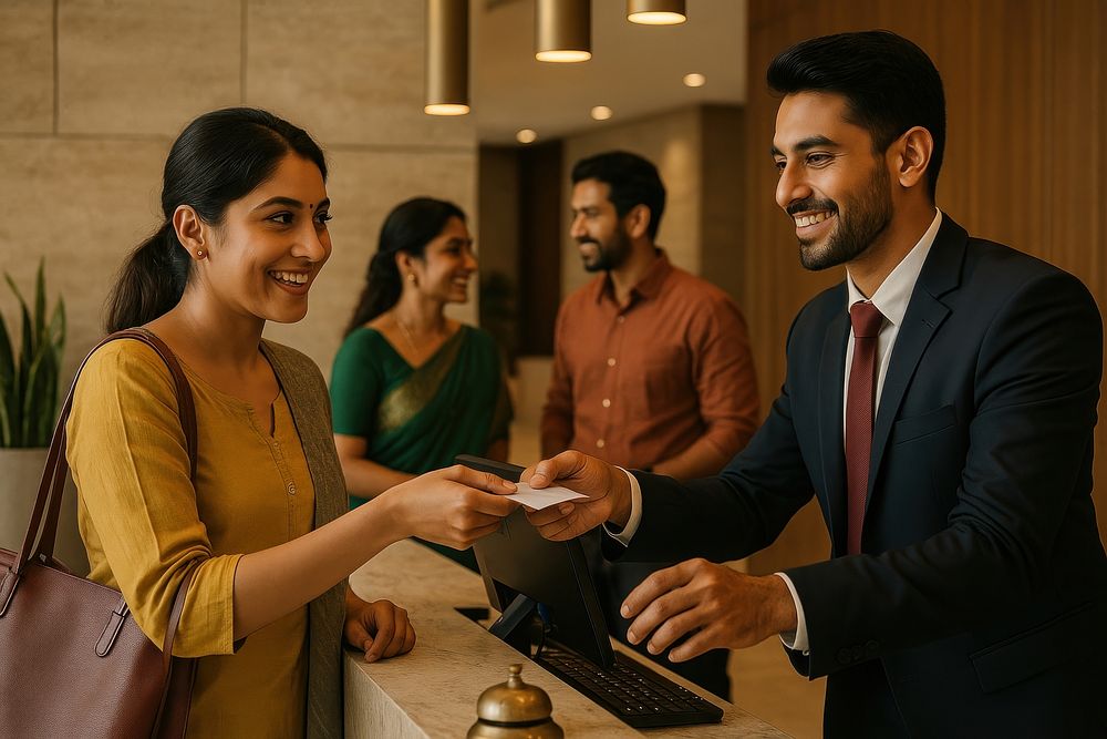 Friendly hotel check-in experience | Free Photo - rawpixel