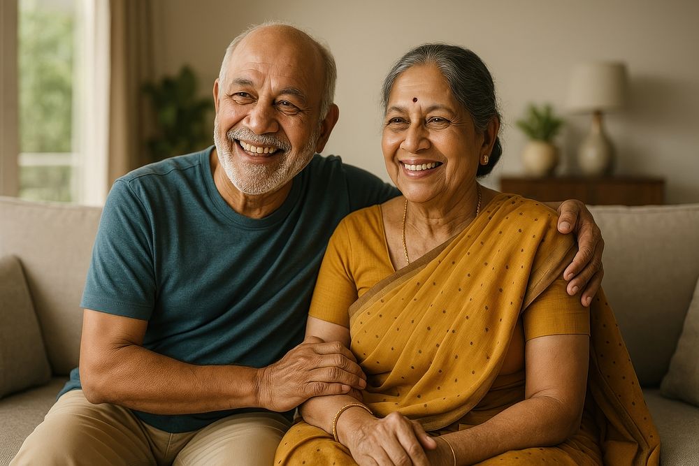 Elderly couple joyful together. | Free Photo - rawpixel