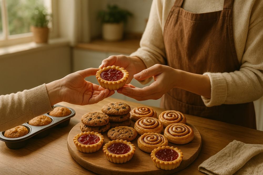 Homemade pastries shared joyfully | Free Photo - rawpixel