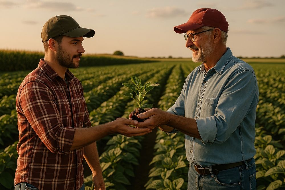 Generational farming knowledge exchange | Free Photo - rawpixel