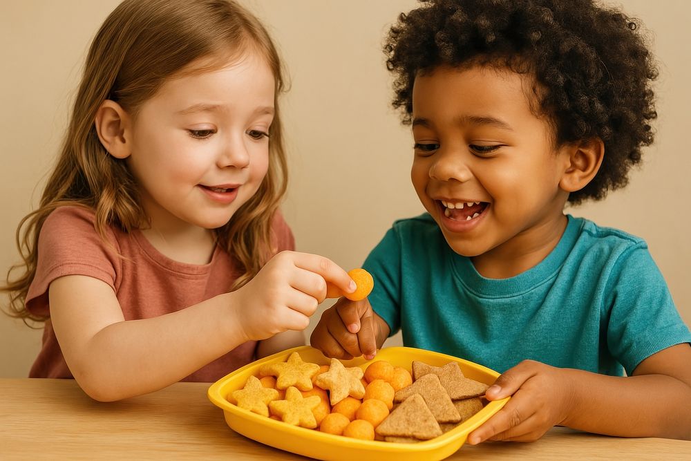 Children enjoying snacks together. | Free Photo - rawpixel