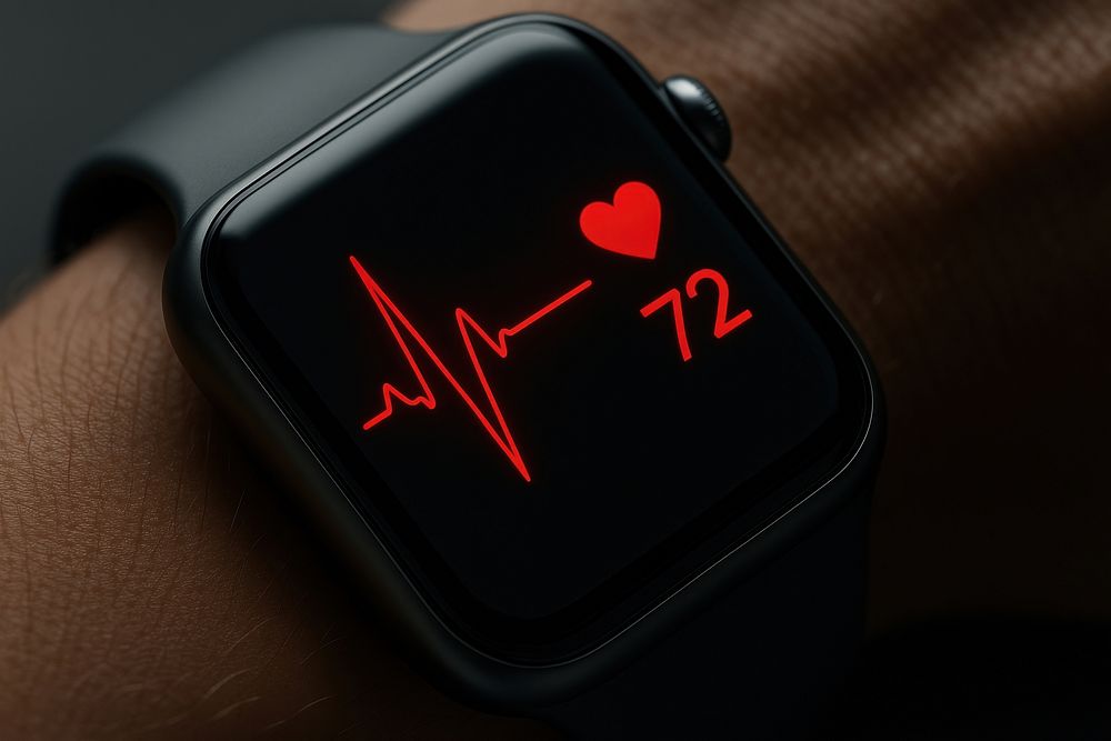 Smartwatch heart rate monitor. | Free Photo - rawpixel