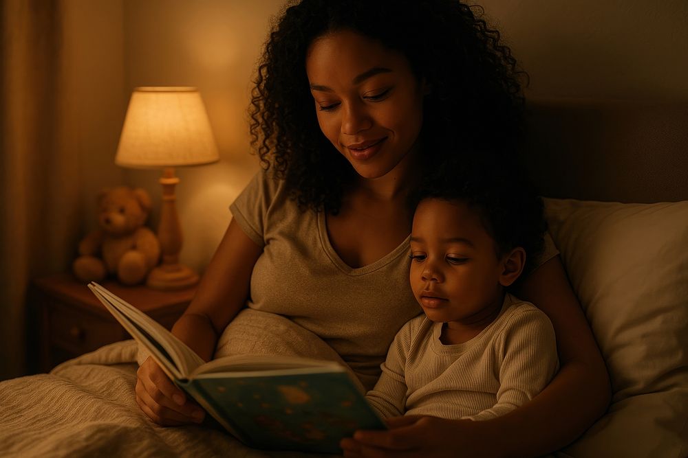 Mother reading bedtime story | Free Photo - rawpixel