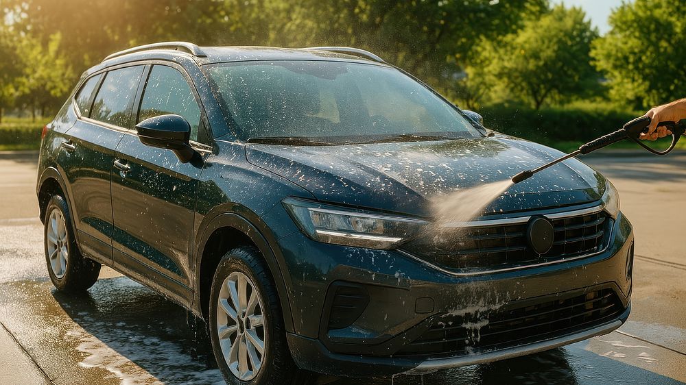 SUV car wash with sunlight | Free Photo - rawpixel