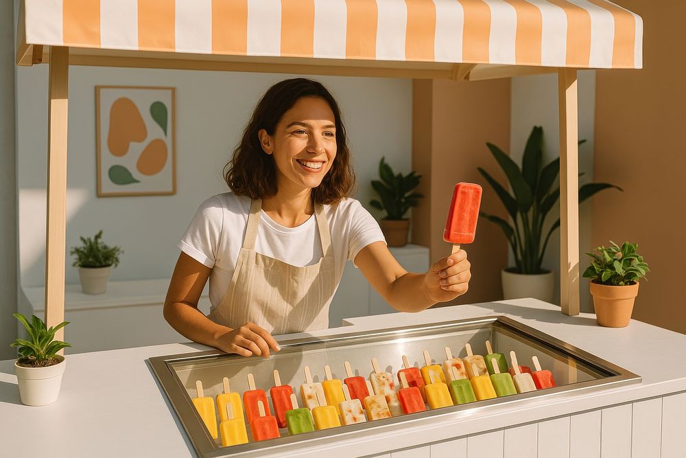 Colorful popsicles summer stand | Free Photo - rawpixel