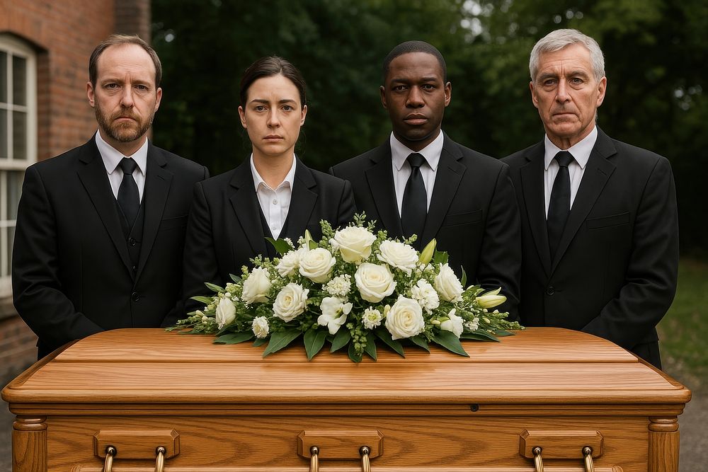 Somber funeral gathering scene | Free Photo - rawpixel