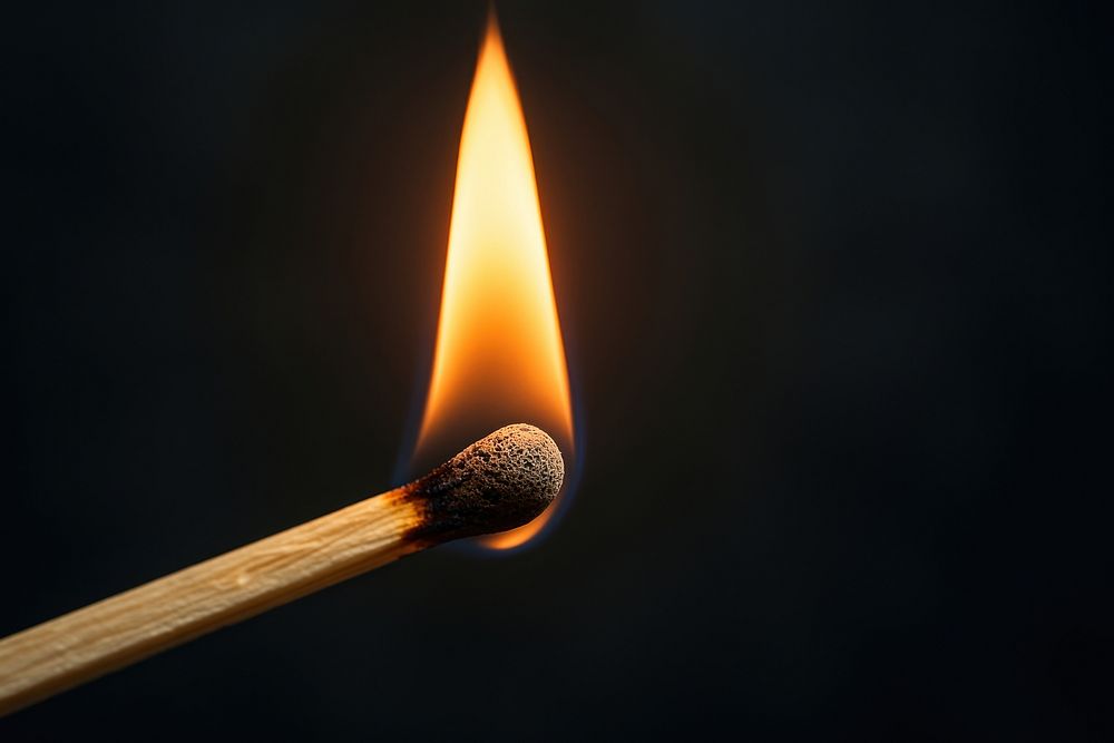 Ignited matchstick against darkness | Free Photo - rawpixel