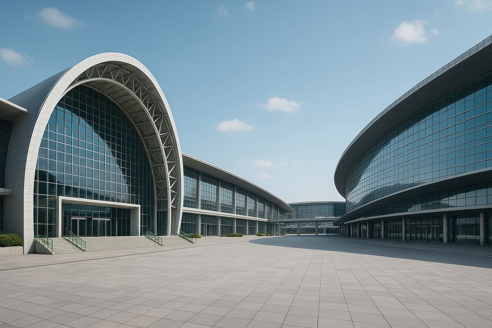 Modern architectural curved buildings | Free Photo - rawpixel
