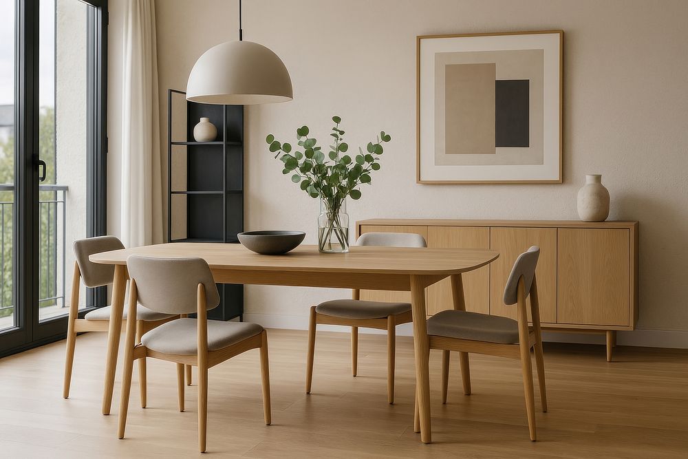 Minimalist dining room design elegance. | Free Photo - rawpixel