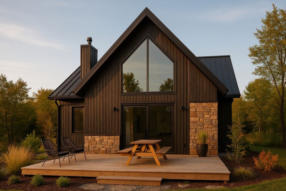 Modern rustic cabin retreat | Free Photo - rawpixel
