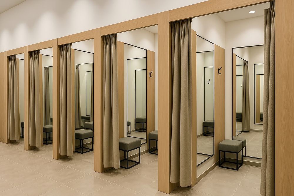 Modern fitting room design. | Free Photo - rawpixel
