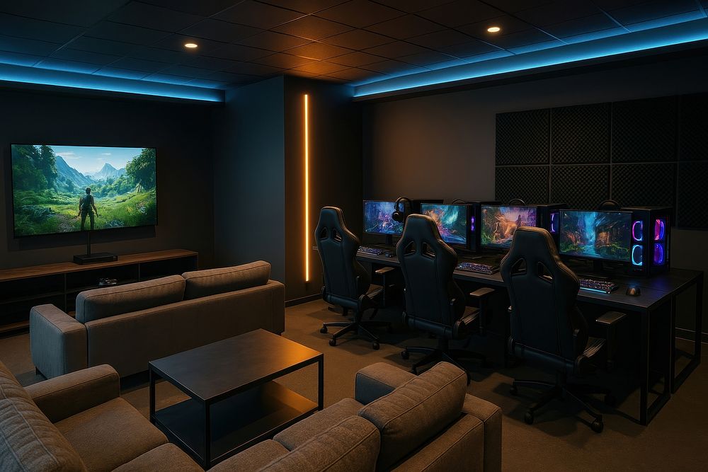 Modern gaming room setup. | Free Photo - rawpixel