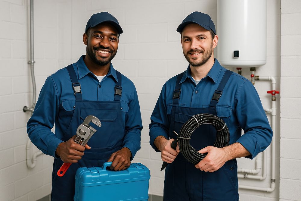 Professional plumbers with tools | Free Photo - rawpixel