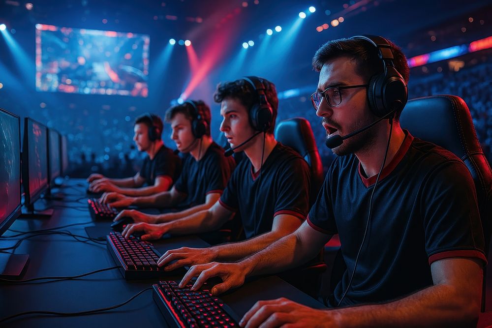 Intense esports gaming competition scene. | Free Photo - rawpixel