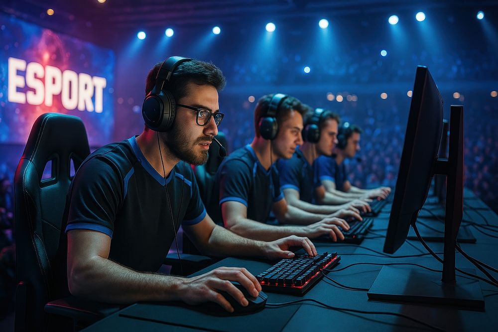 Intense esports gaming competition scene. | Free Photo - rawpixel