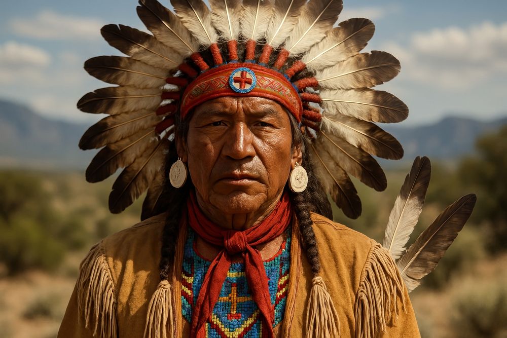 Traditional Indigenous cultural attire portrait. | Free Photo - rawpixel