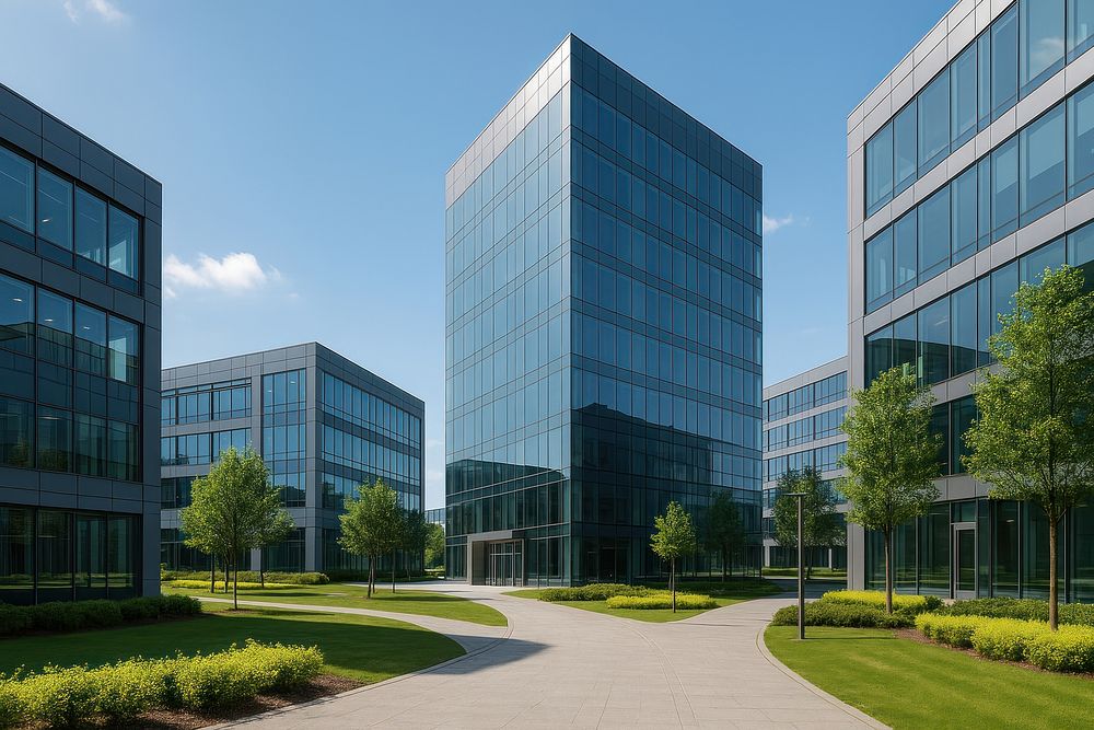 Modern glass office buildings. | Free Photo - rawpixel