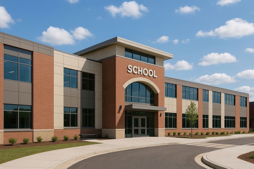 Modern educational building exterior | Free Photo - rawpixel