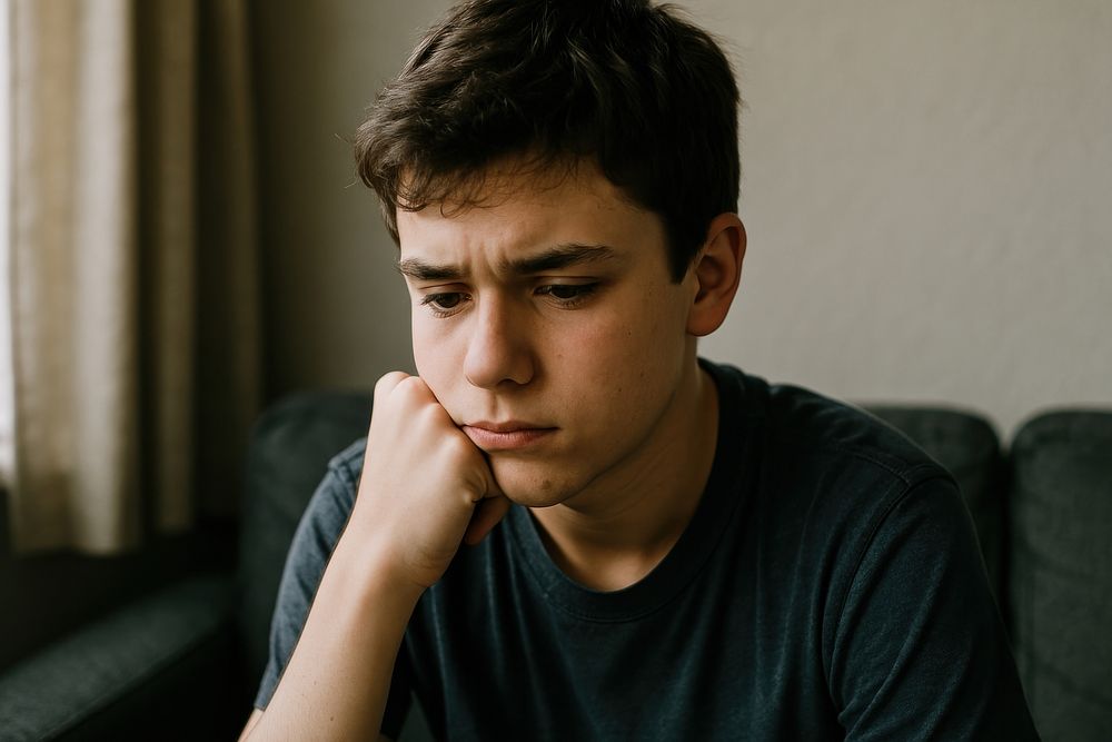 Pensive young man indoors | Free Photo - rawpixel
