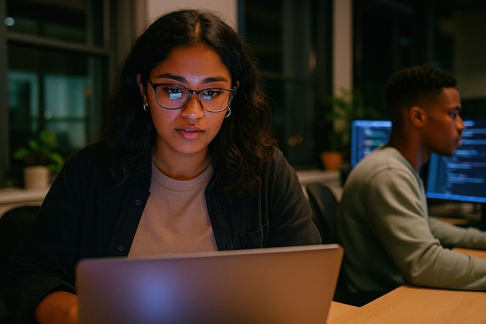 Focused teamwork coding project | Free Photo - rawpixel