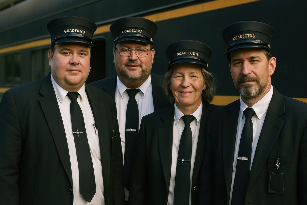 Train conductors in uniform smiling | Free Photo - rawpixel