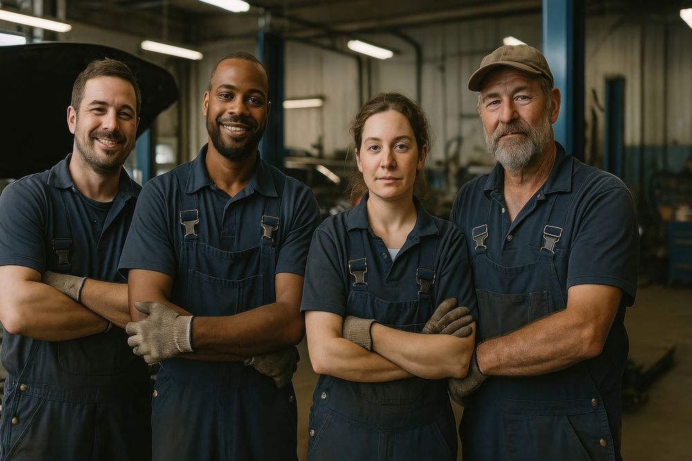 Diverse mechanics team portrait | Free Photo - rawpixel