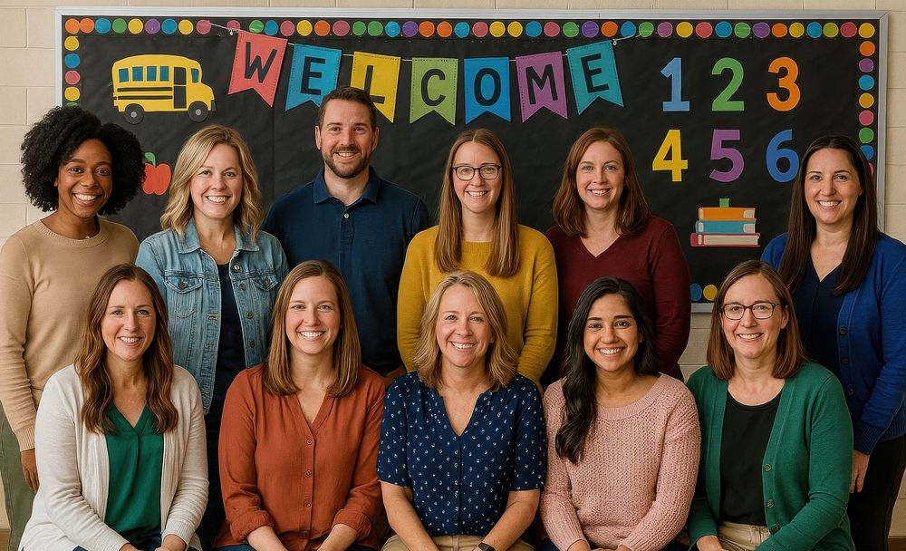 Diverse teachers smiling together. | Free Photo - rawpixel