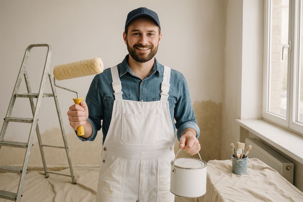 Painter ready for work | Free Photo - rawpixel