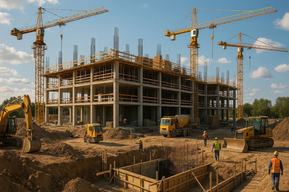 Modern construction site development. | Free Photo - rawpixel
