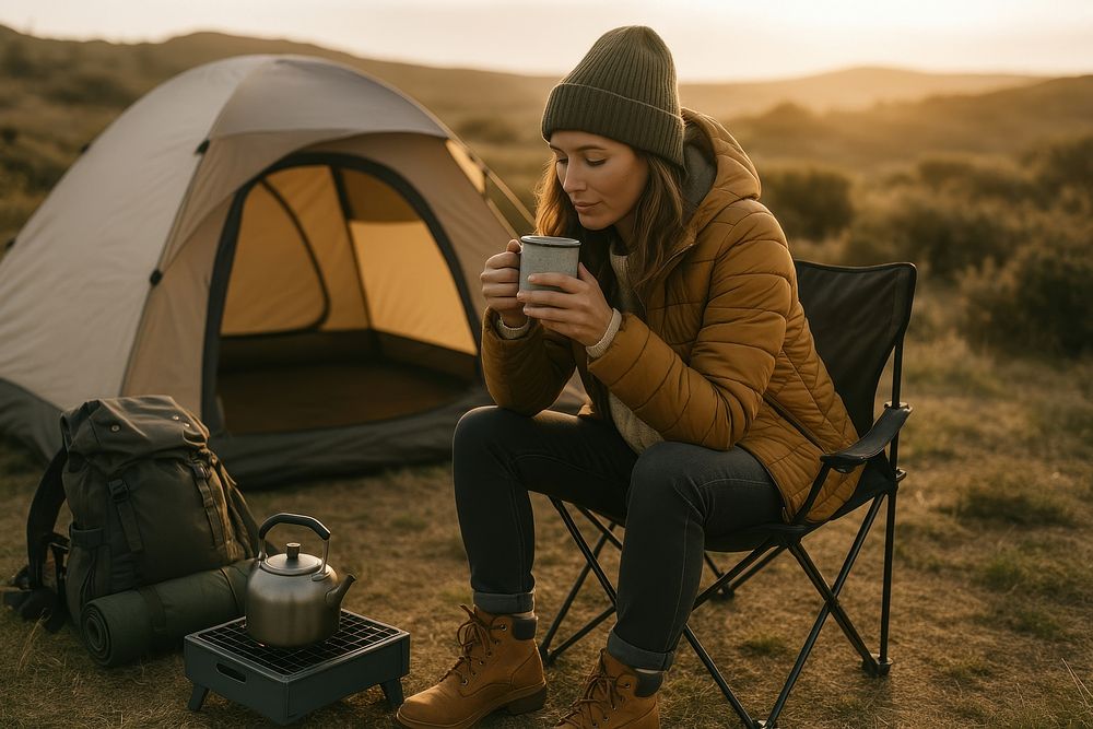 Cozy camping morning with coffee. | Free Photo - rawpixel