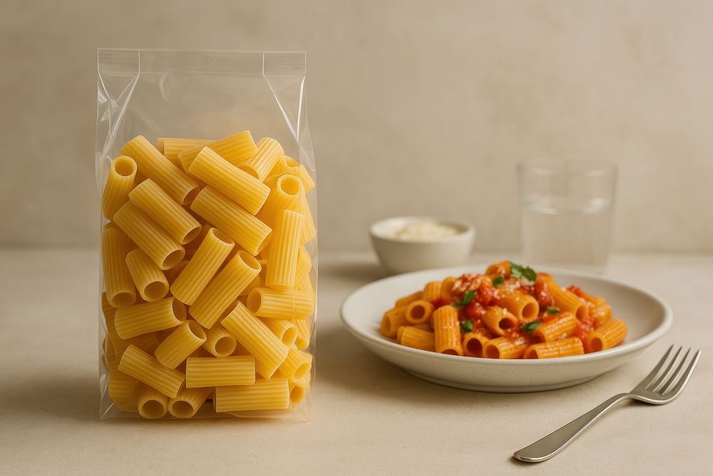 Pasta package with delicious meal | Free Photo - rawpixel
