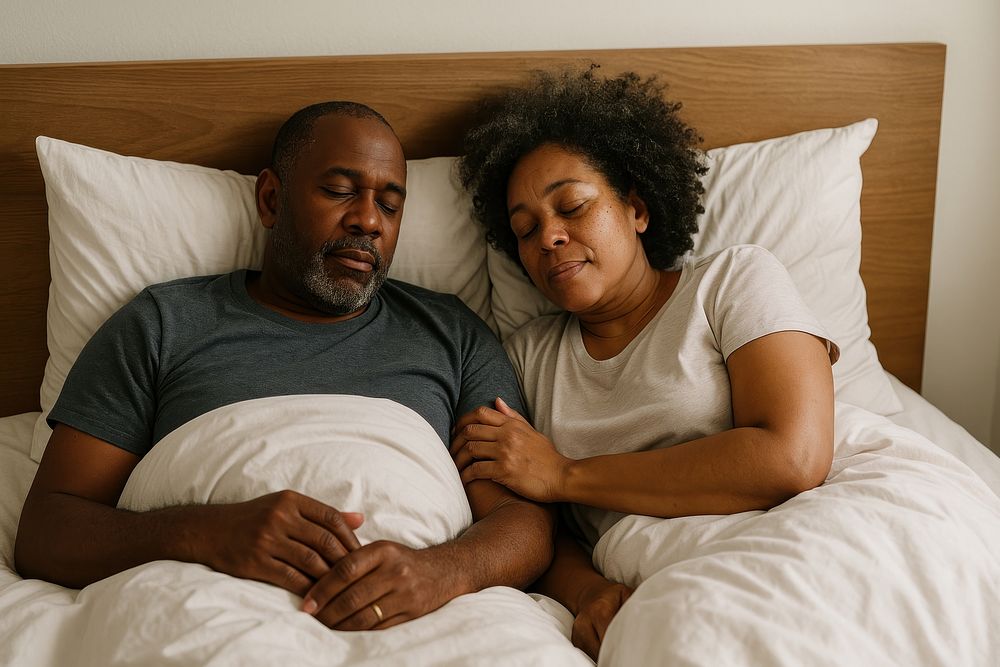 Peaceful couple sleeping together | Free Photo - rawpixel