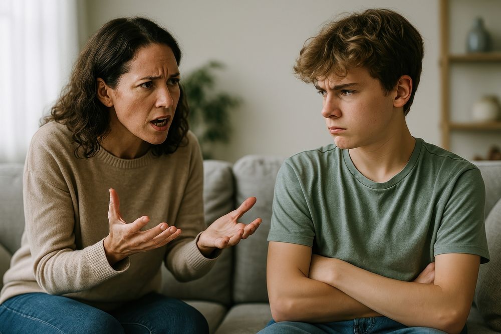 Mother-son conflict intense discussion | Free Photo - rawpixel