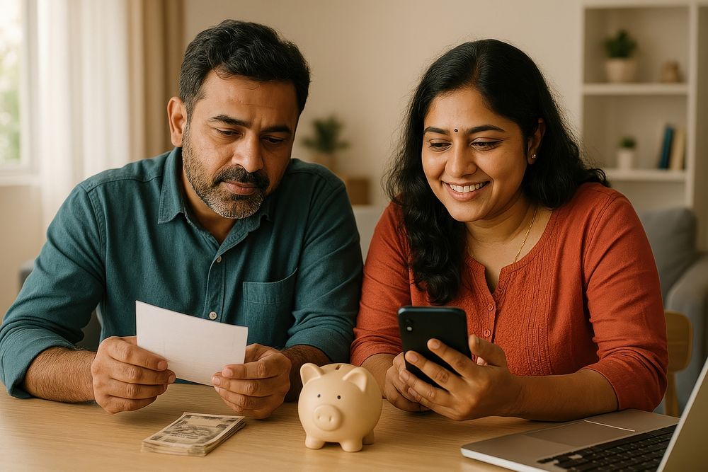 Couple budgeting finances together. | Free Photo - rawpixel